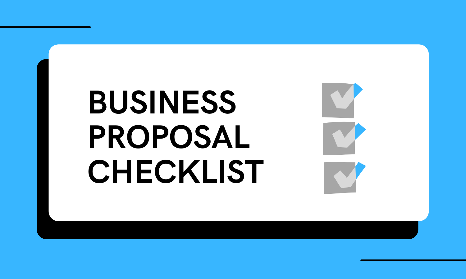 Your Super Checklist for Business Proposals