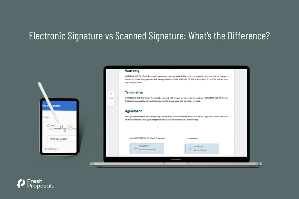Electronic Signature vs Scanned Signature: What’s the Difference?