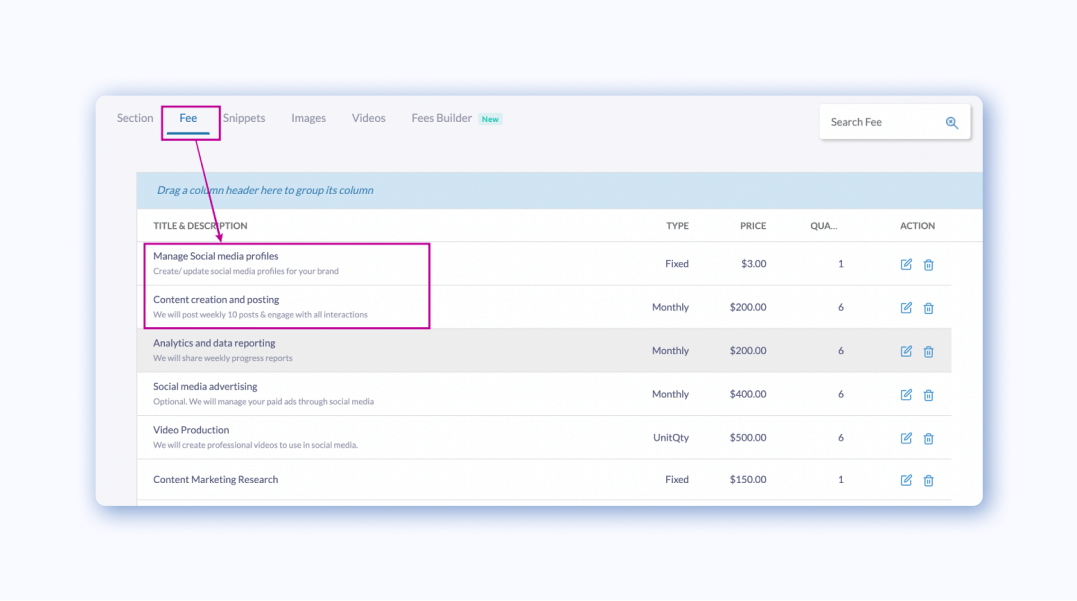 Fresh Proposals Software Update - October 2023