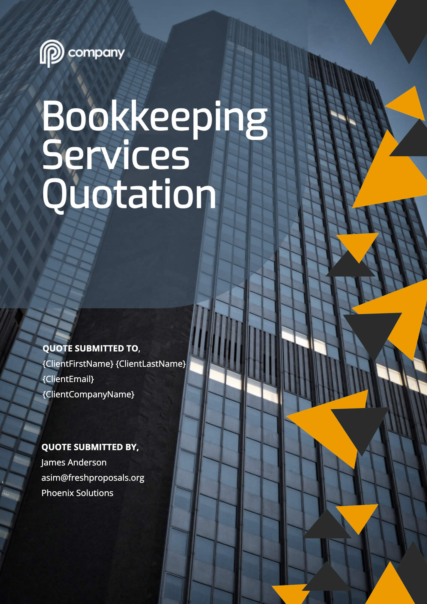 Bookkeeping Quotation Template | Fresh Proposals