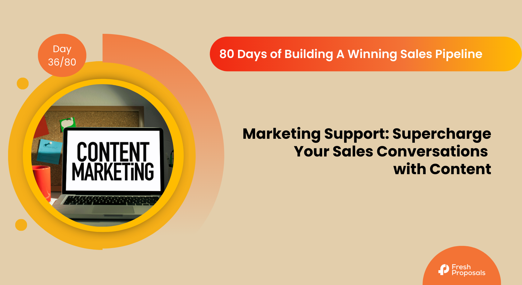Marketing Support: How to Use Content to Supercharge Sales Conversations - Fresh Proposal